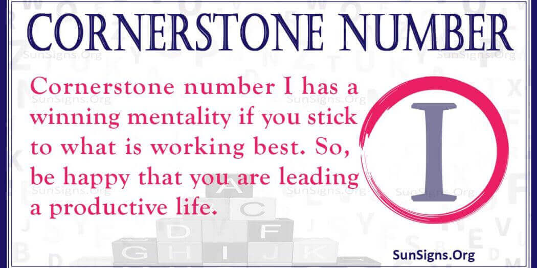 Numerology Cornerstone Number I: Performing Your Duties - SunSigns.Org