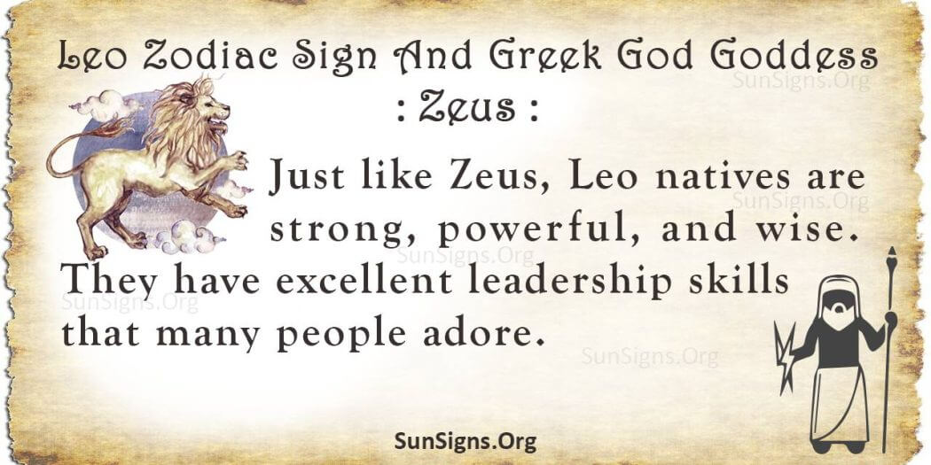 Zeus God Goddess – Greek Zodiac Sign For Leo - SunSigns.Org