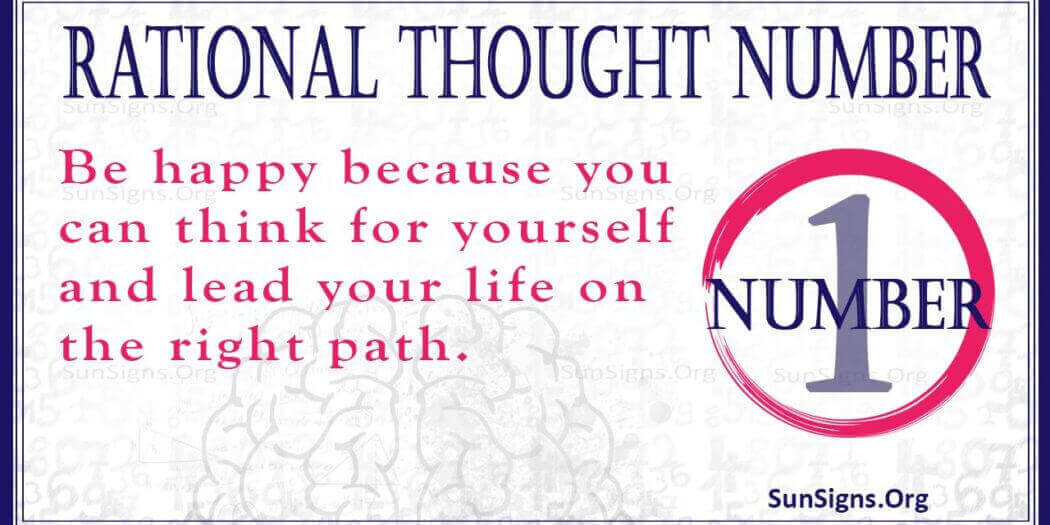 Numerology Rational Thought Number 1: Being The Best In All You Do