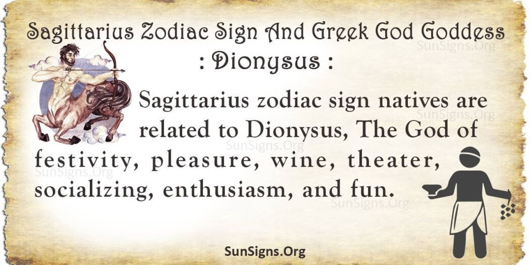 Dionysus God Goddess – Greek Zodiac Sign For Sagittarius