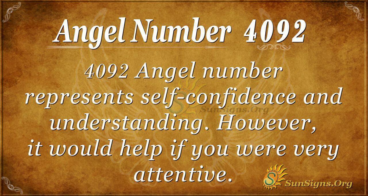 Spiritual Angel Number 4092 Meaning - What Does Seeing 4092 Mean In ...