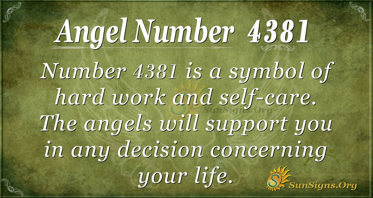 Spiritual Angel Number 4381 Meaning – What Does Seeing 4381 Mean In ...