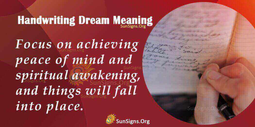 Seeing Handwriting In Your Dream - Meaning, Interpretation and ...