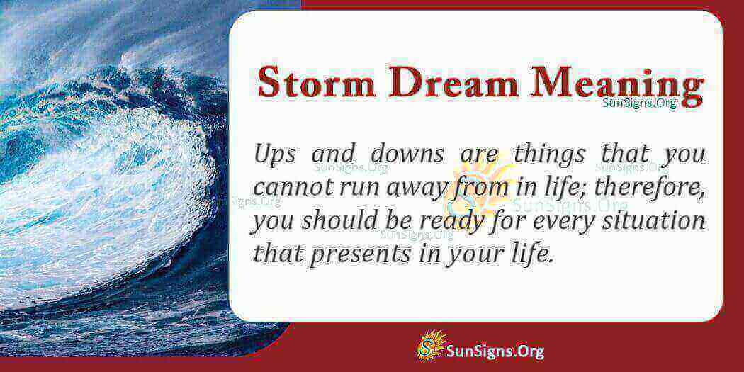 Dreaming Of A Storm - Meaning, Interpretation And Symbolism