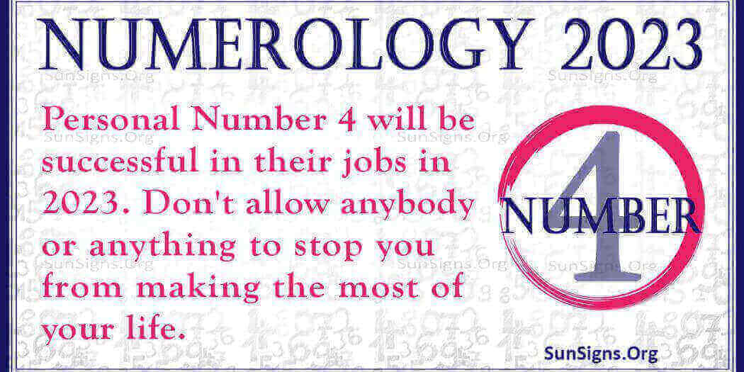 Number 4 - 2023 Numerology Horoscope: Be Firm In Your Decisions ...