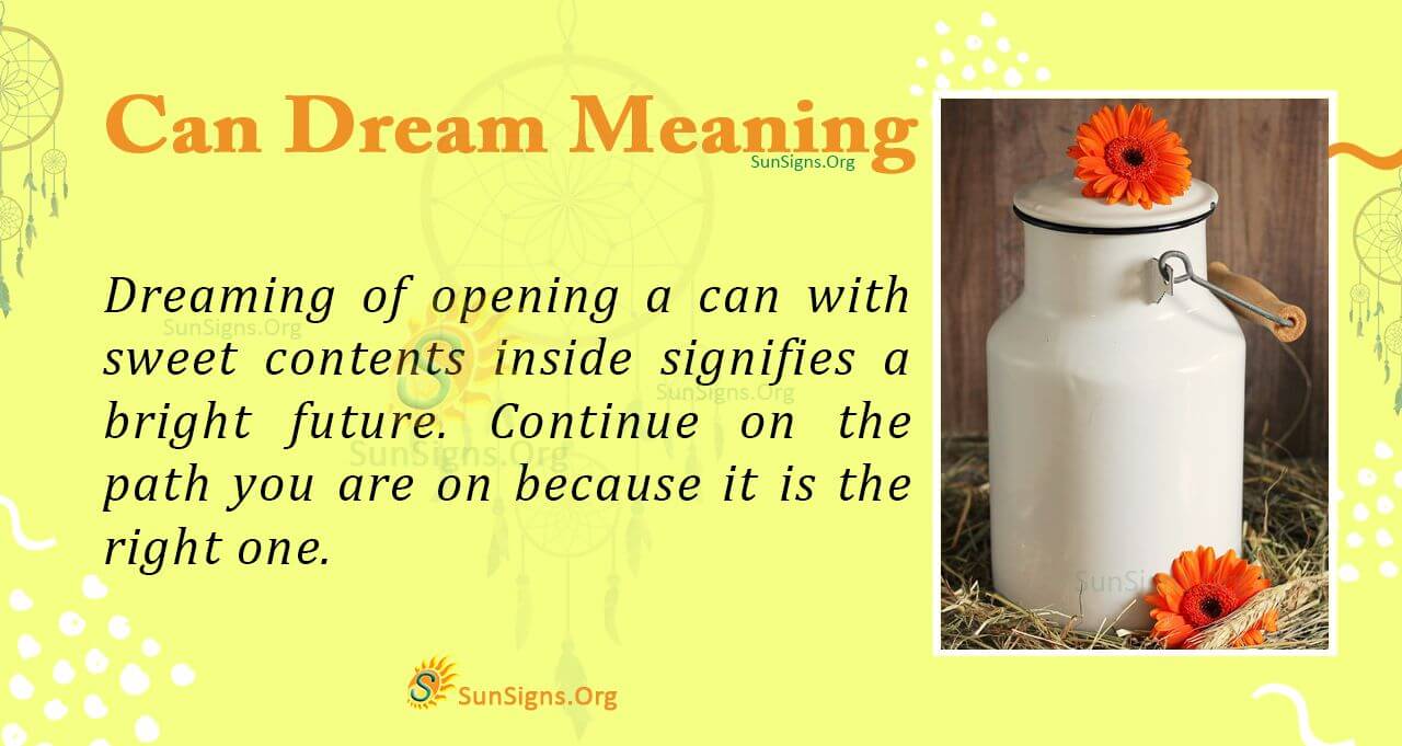 What Does a Can in Your Dream Mean? Interpretation and Symbolism ...