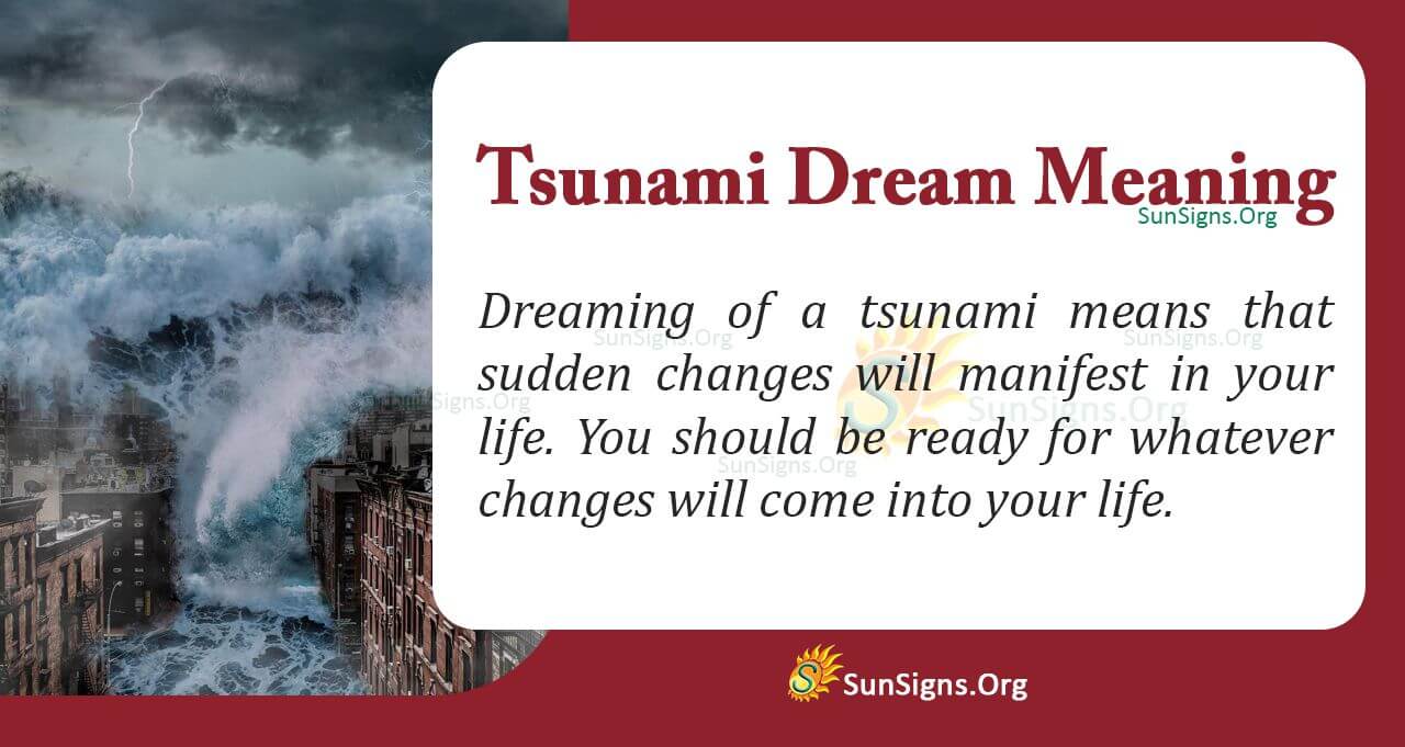 Dreaming Of A Tsunami - Meaning, Interpretation And Symbolism ...