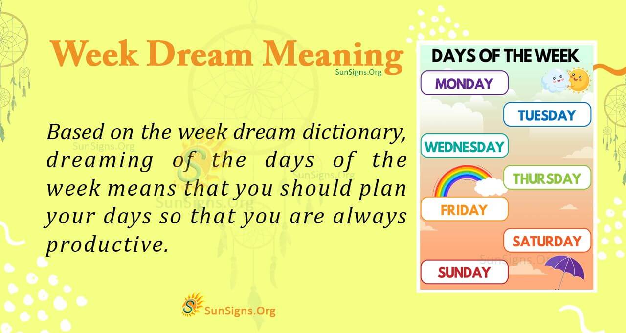 Seeing A Week In Your Dream - Meaning, Interpretation And Symbolism ...