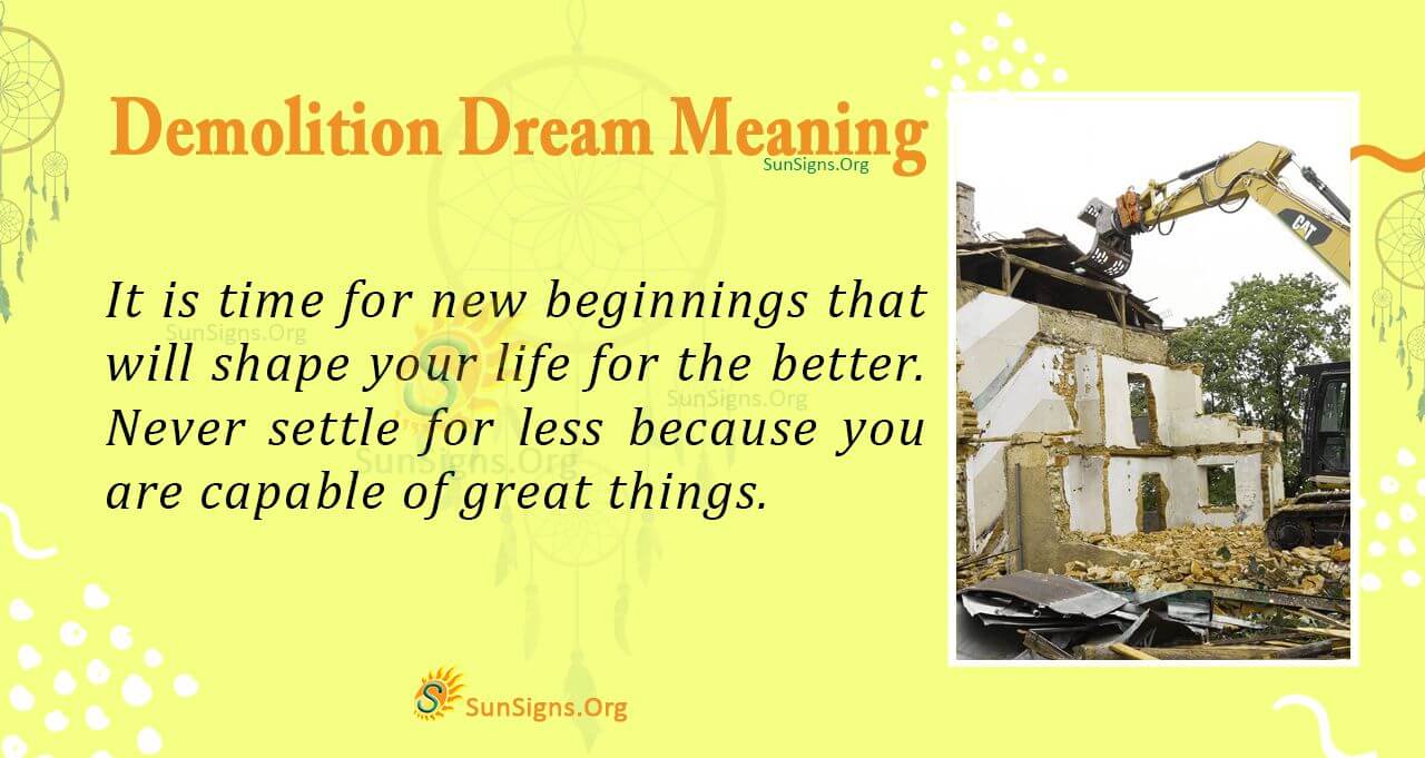 Dream Meaning Of Demolition - Interpretation And Symbolism