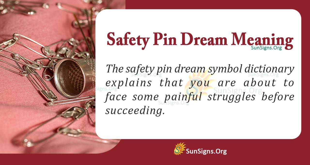 Safety Pin Dream Symbol - Meaning, Interpretation and Symbolism ...