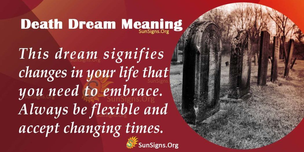 Dreaming of Death - Meaning, Interpretation and Symbolism - SunSigns.Org