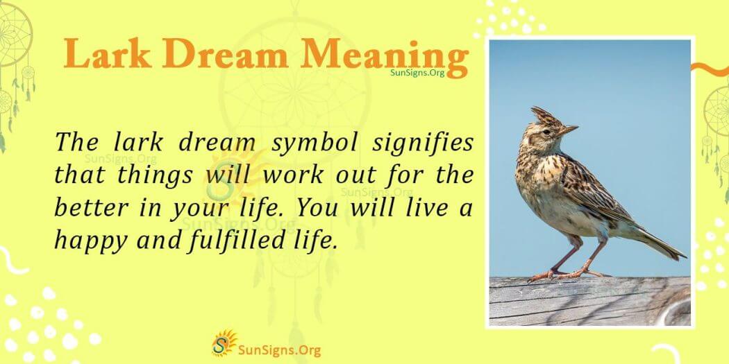Meaning Of A Lark Dream - Interpretation And Symbolism - SunSigns.Org
