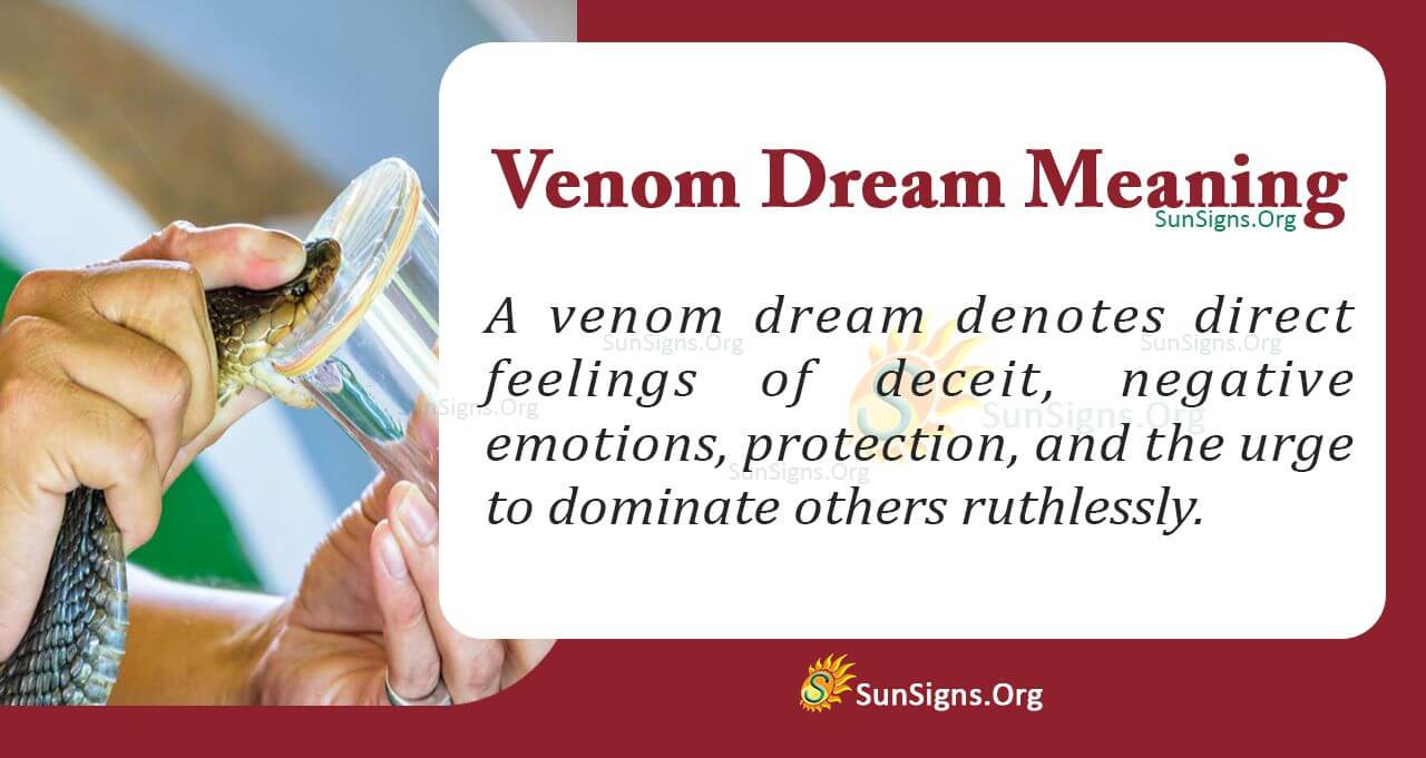 Understanding a Venom Dream - Meaning, Interpretation and Symbolism ...