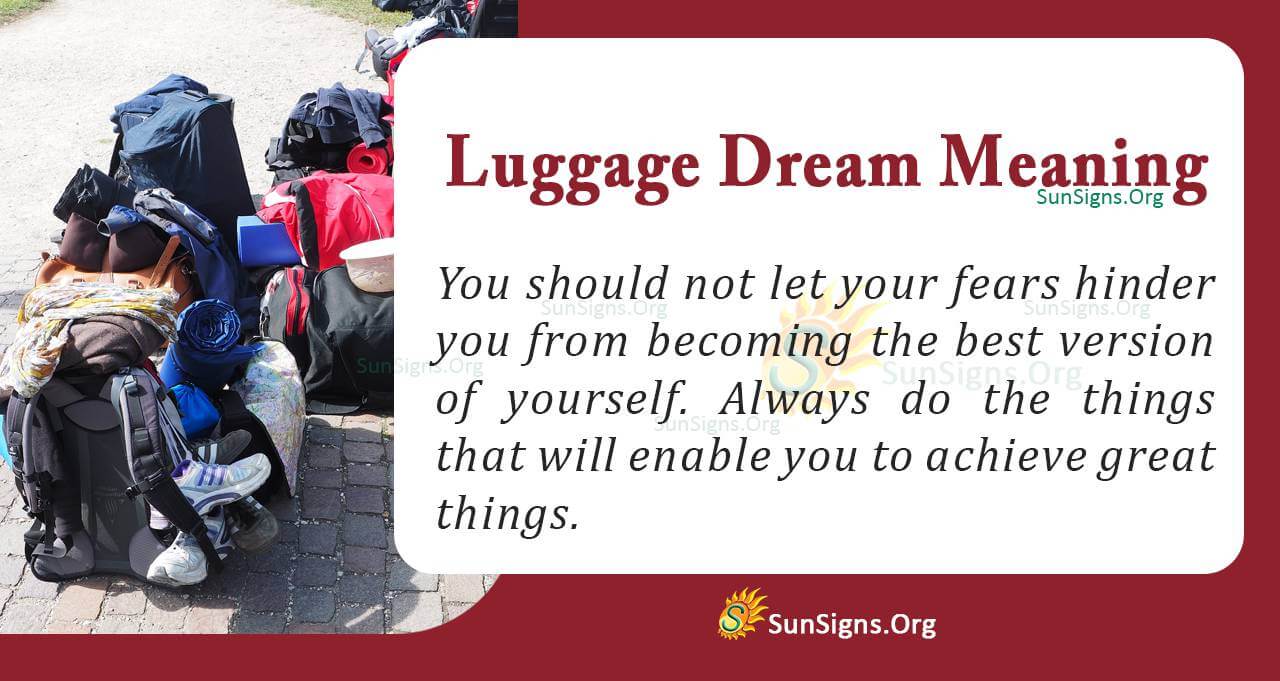 Seeing Luggage In Your Dream - Meaning, Interpretation and Symbolism ...