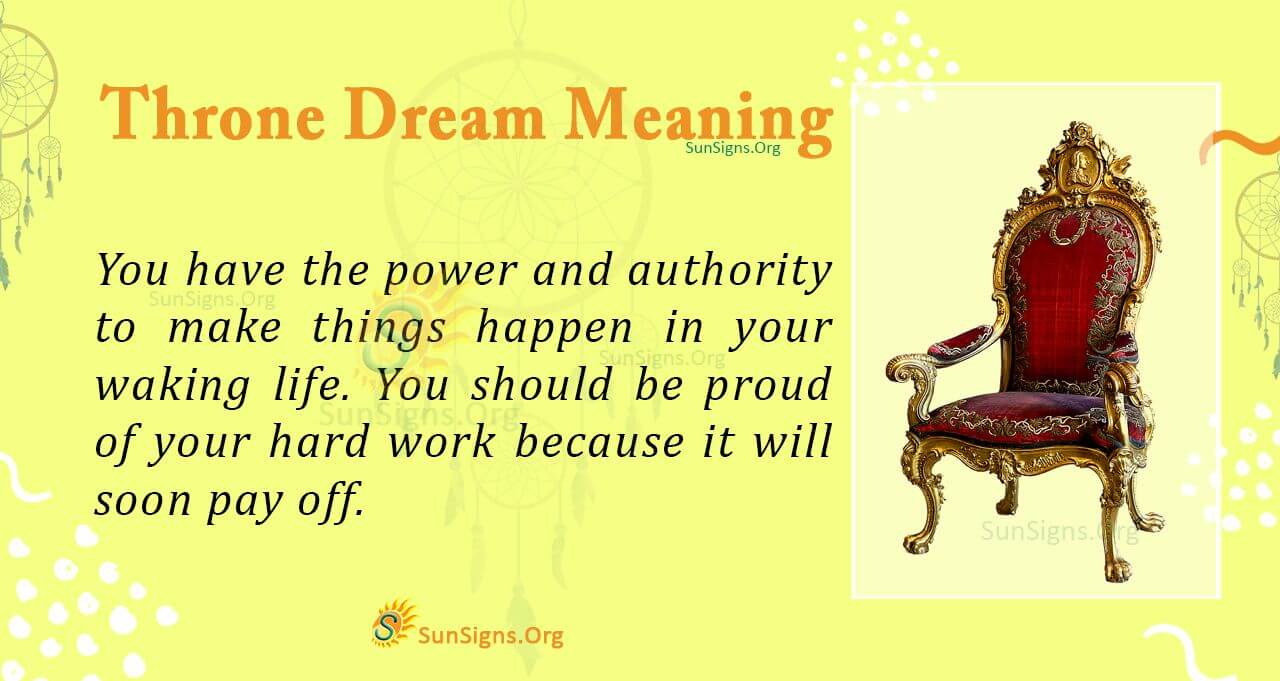 Throne Dream Symbol - Meaning, Interpretation and Symbolism - SunSigns.Org
