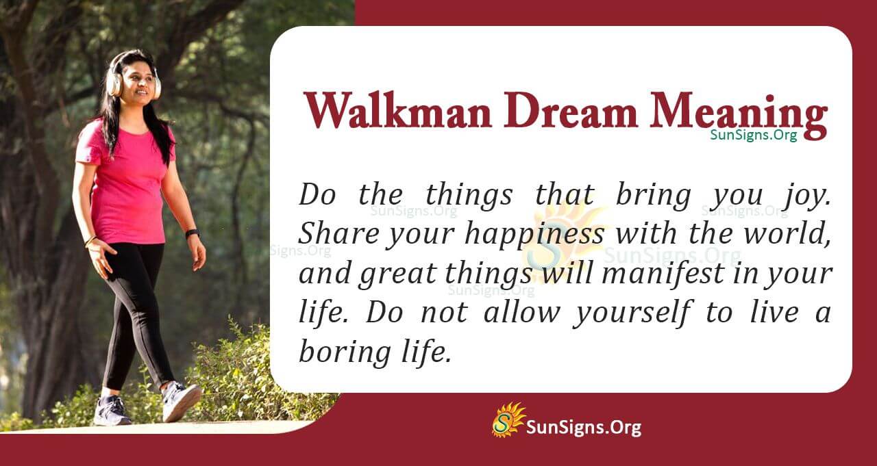 Walkman in Your Dream - Meaning, Interpretation and Symbolism ...
