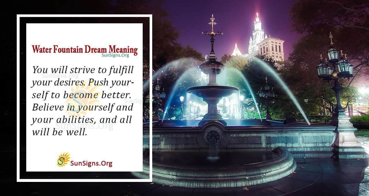 Water Fountain in Your Dream - Meaning, Interpretation and Symbolism ...