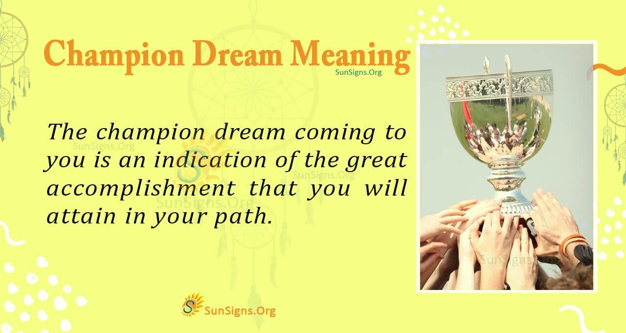 Champion Dream Symbol - Meaning, Interpretation And Symbolism ...