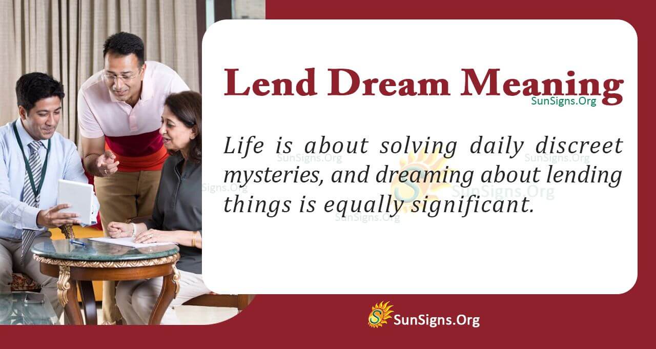 Dreaming About Lending - Meaning, Interpretation and Symbolism ...