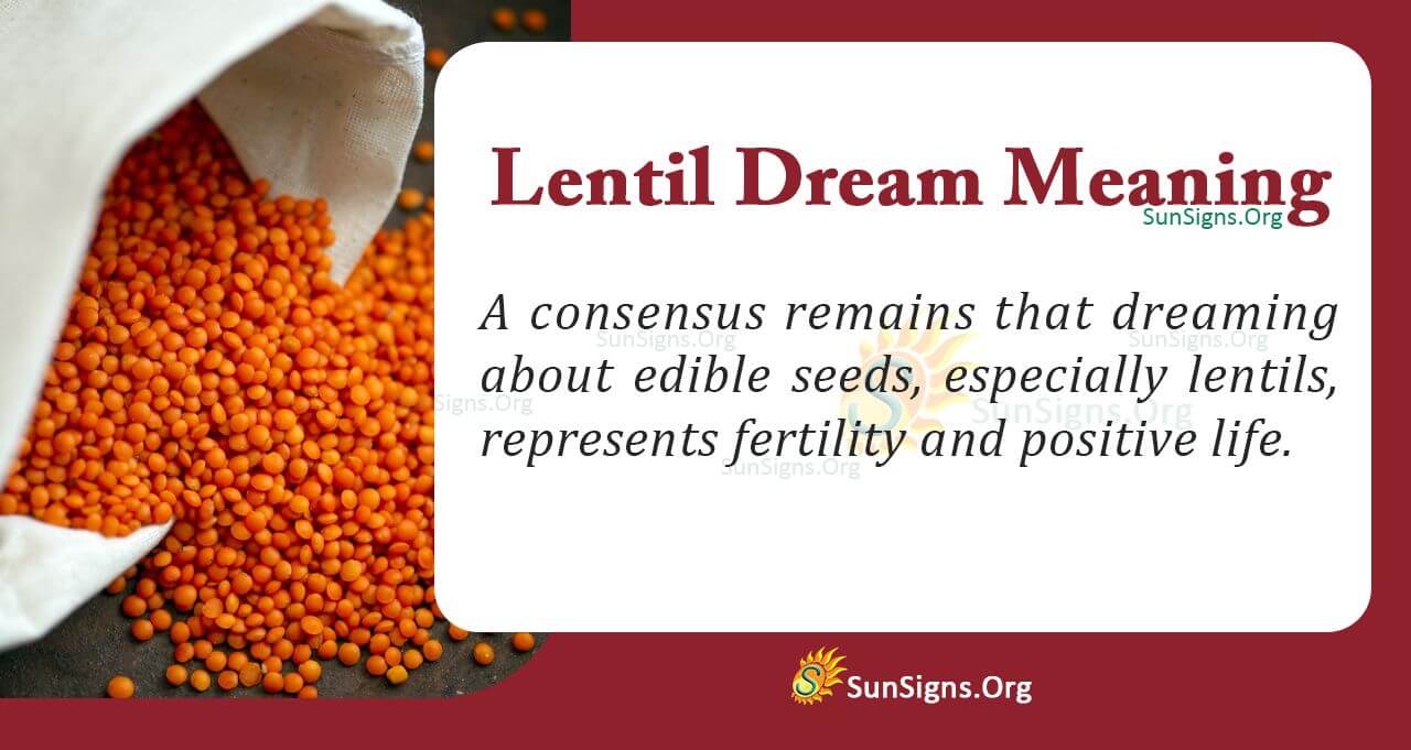 Seeing A Lentil Dream - Meaning, Interpretation and Symbolism ...