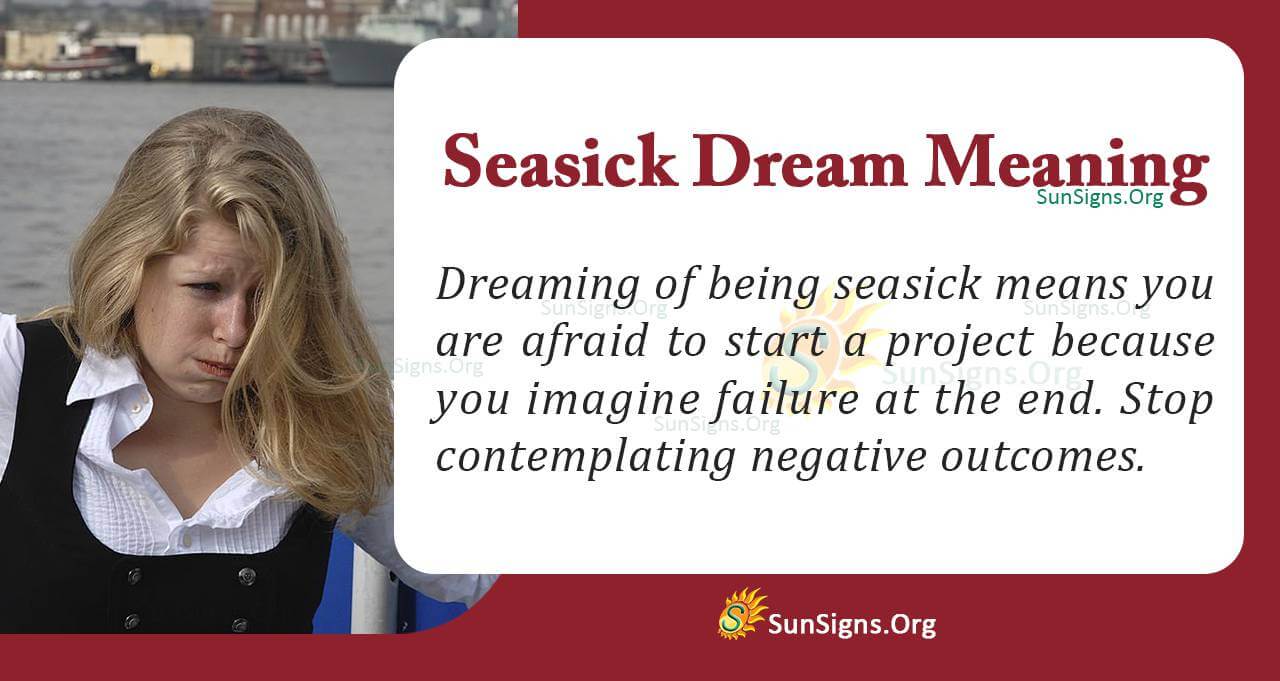 Seasickness Dream - Interpretation and Symbolism - SunSigns.Org