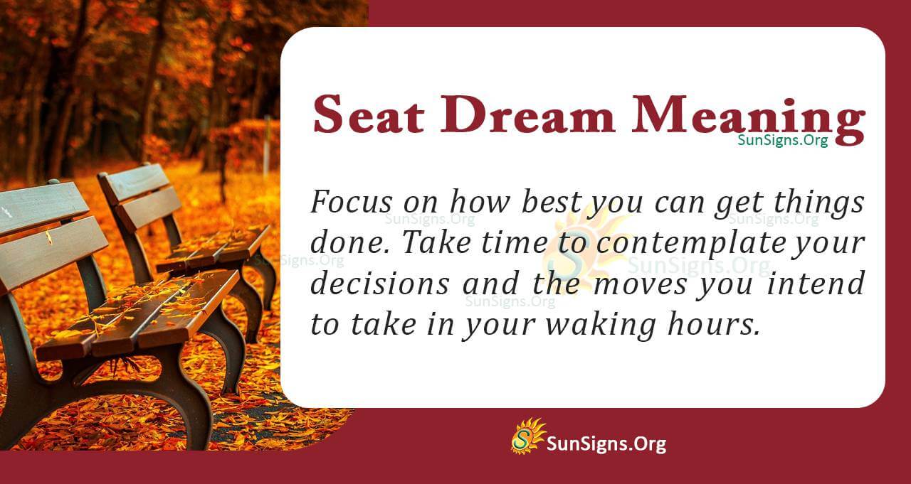 Did You Dream About a Seat? Meaning, Interpretation and Symbolism ...