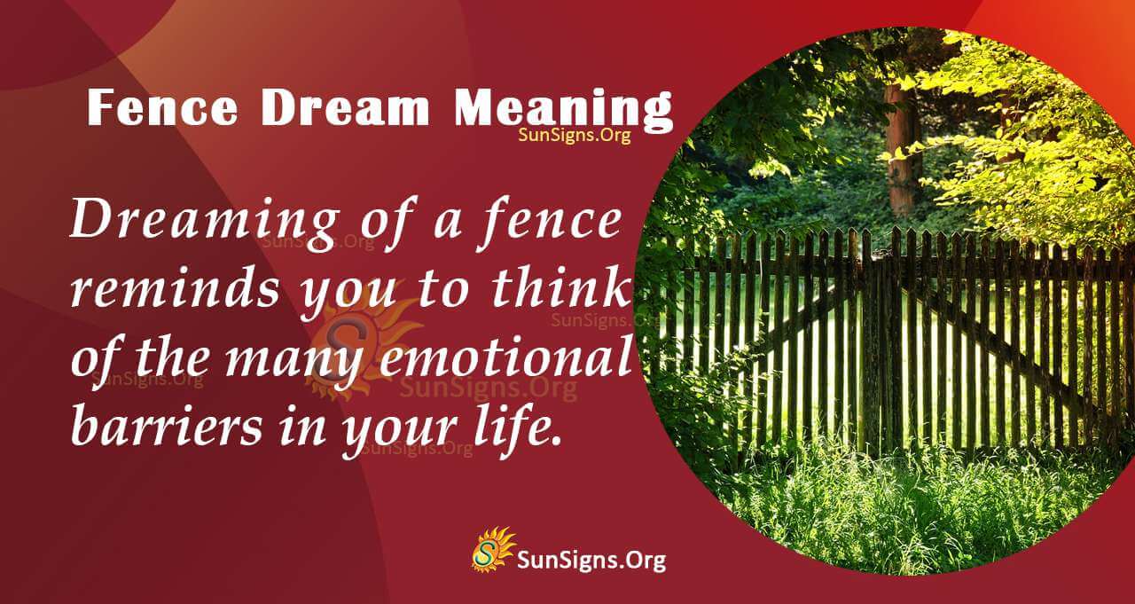 Seeing A Fence In A Dream - Meaning, Interpretation And Symbolism ...