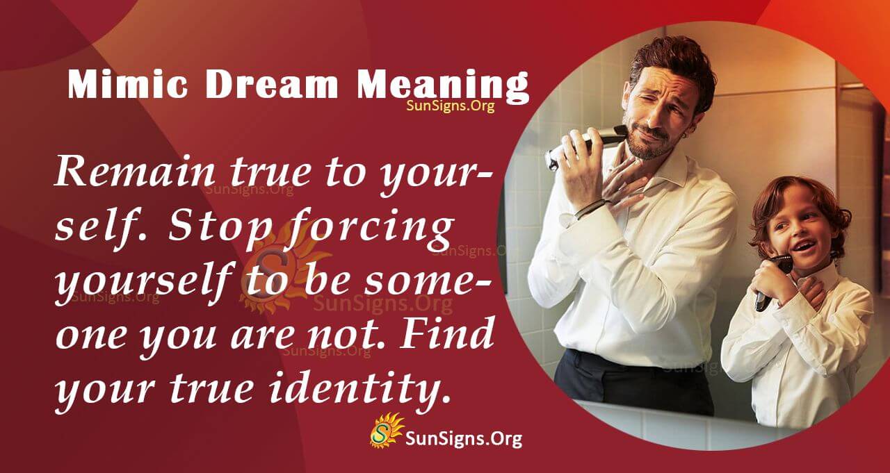 Mimic In A Dream - Meaning, Interpretation and Symbolism - SunSigns.Org