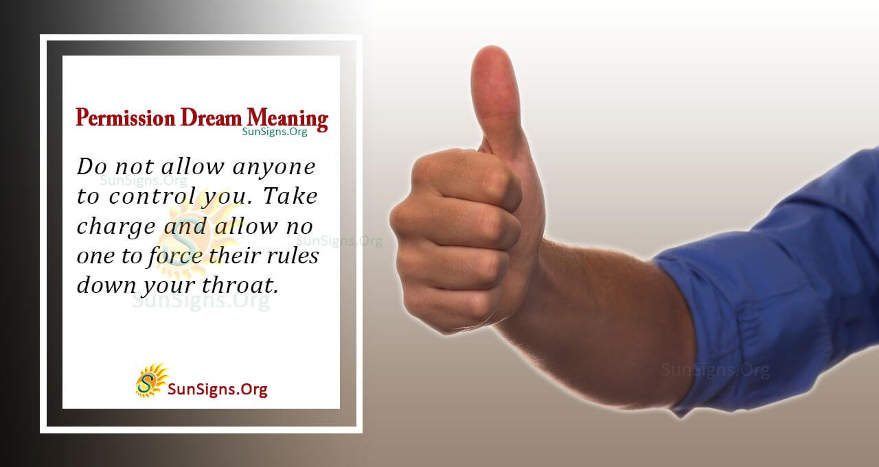 Ask For Permission In Your Dream - Meaning, Interpretation And ...