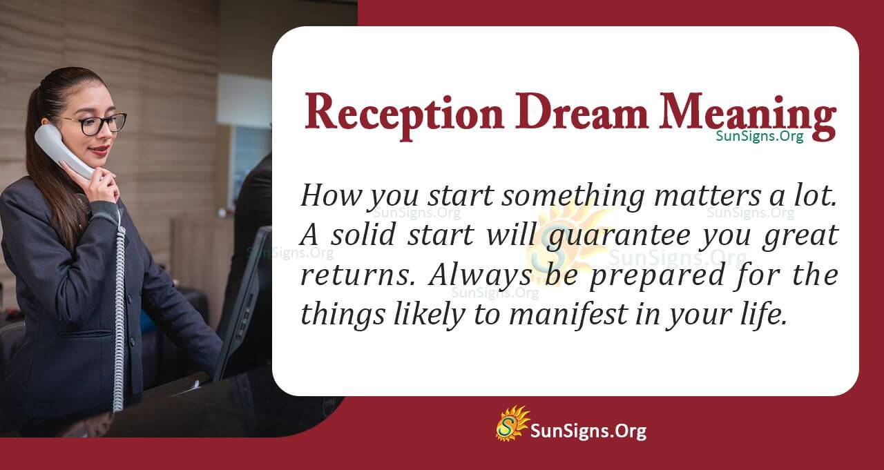 Reception in Your Dream - Meaning, Interpretation and Symbolism ...