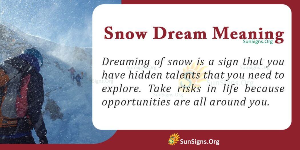 Seeing Snow in Your Dream - Meaning, Interpretation and Symbolism ...