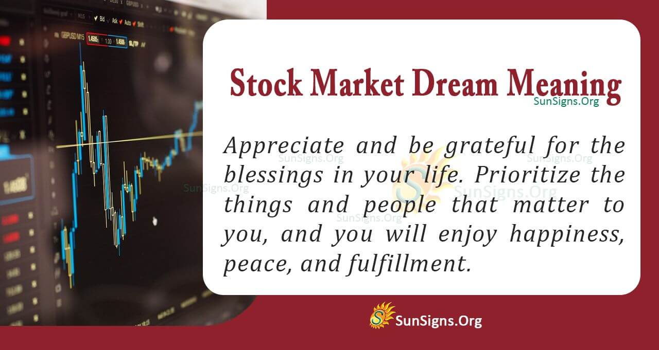 Meaning Of A Stock Market Dream - Interpretation and Symbolism