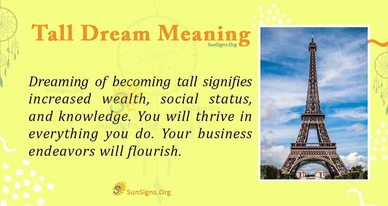 Tall Dream Dictionary - Meaning, Interpretation and Symbolism ...
