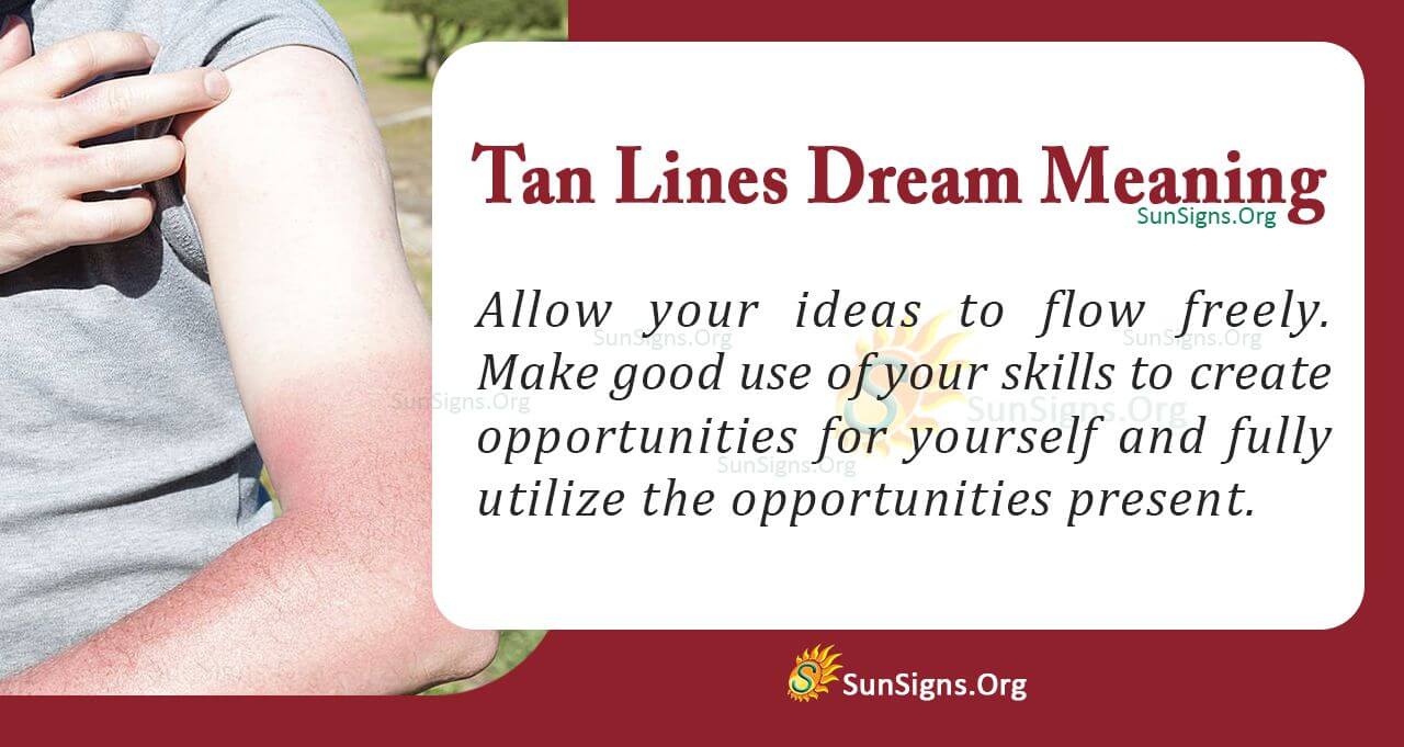 Tan Lines in Dream - Meaning, Interpretation and Symbolism - SunSigns.Org