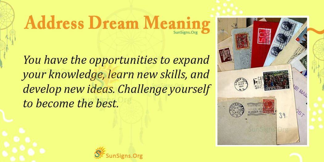 Meaning Of An Address Dream - Interpretation And Symbolism - SunSigns.Org