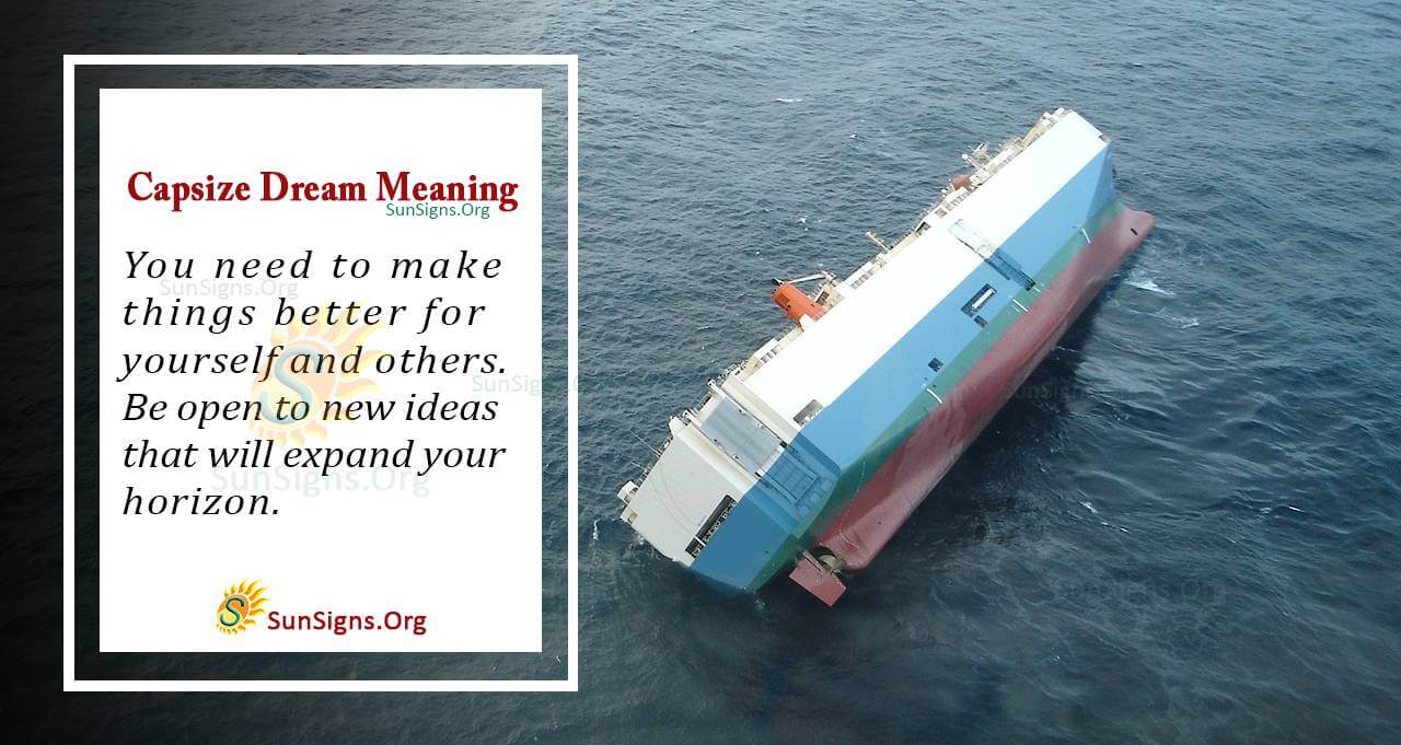 Dream Interpretation of Capsize - Meaning and Symbolism - SunSigns.Org