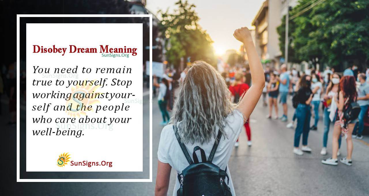 Disobedience in Your Dream - Meaning, Interpretation and Symbolism ...