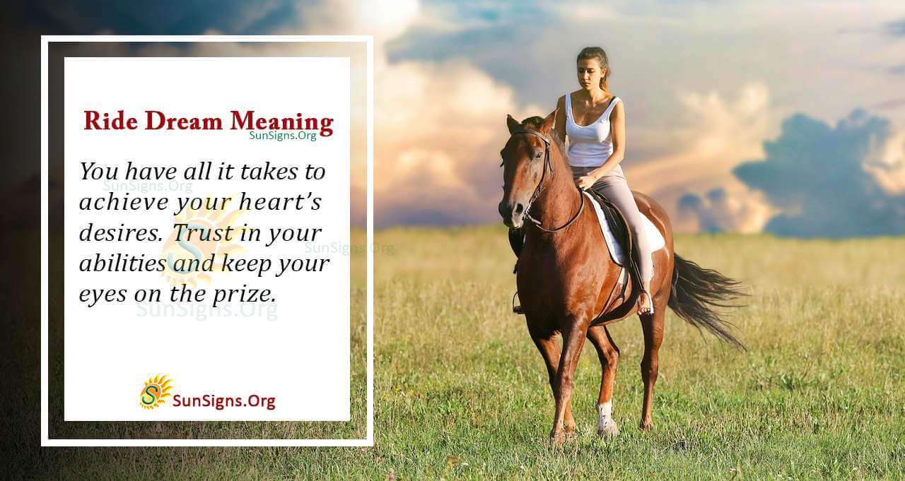 Ride in Dreams - Meaning, Interpretation and Symbolism - SunSigns.Org