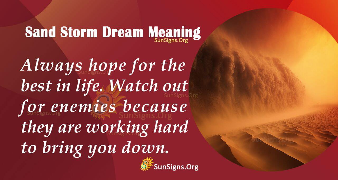 Did You Dream About a Sandstorm? Meaning, Interpretation and Symbolism ...