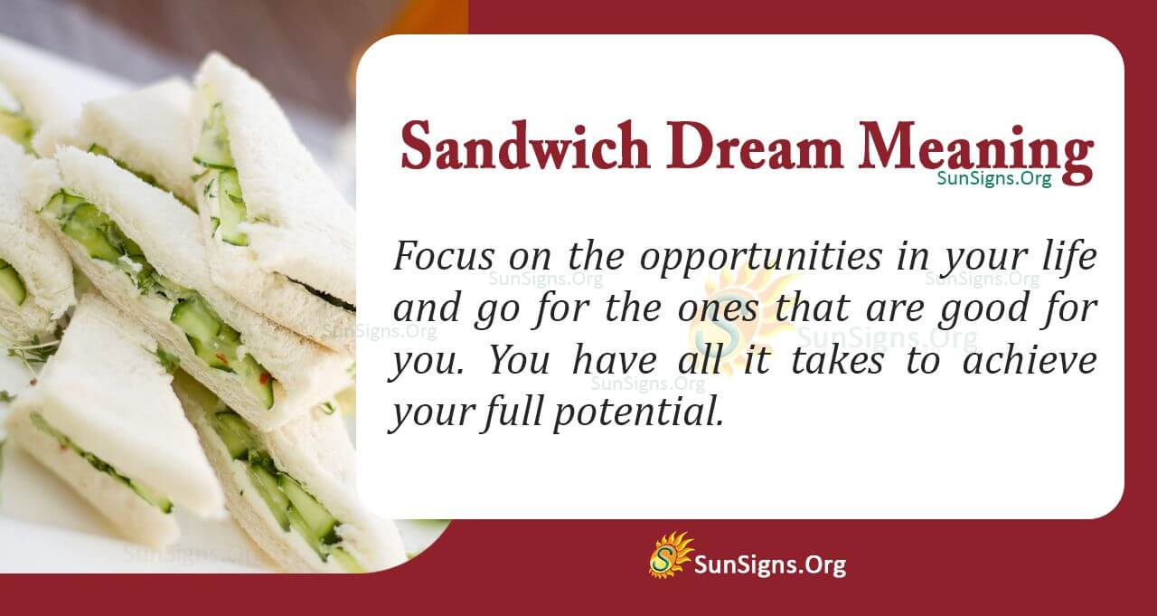 Sandwich Dream Symbol - Meaning, Interpretation and Symbolism ...