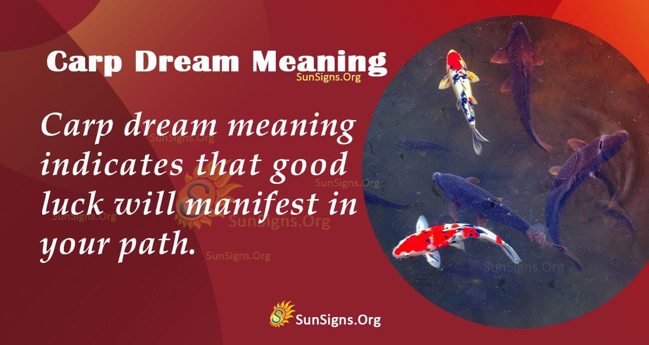 Seeing A Carp Dream - Meaning, Interpretation And Symbolism - SunSigns.Org