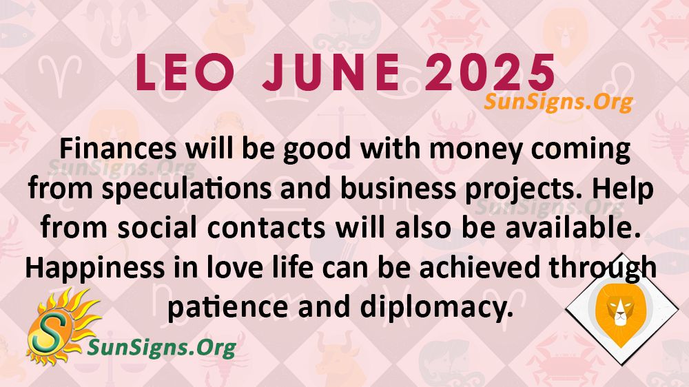 June 2025 Horoscope Predictions For All SunSigns Org